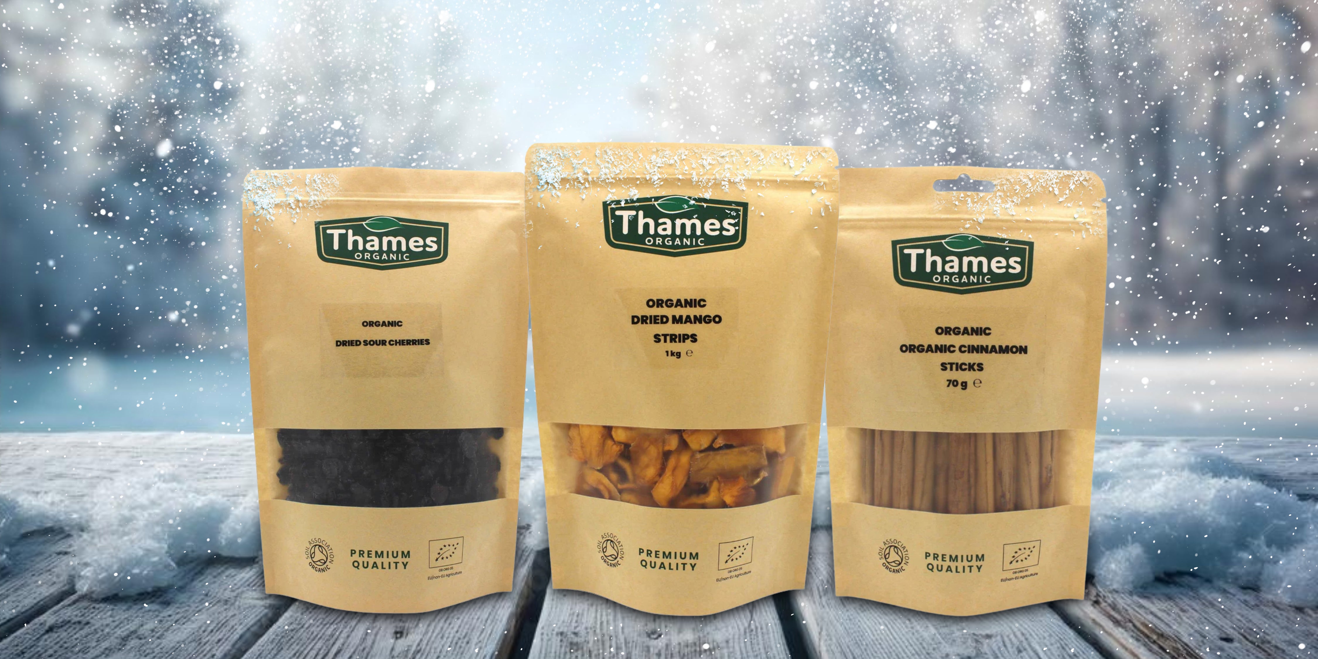 Organic Food, UK Certified, Free Delivery. Resealable, Thames Organic