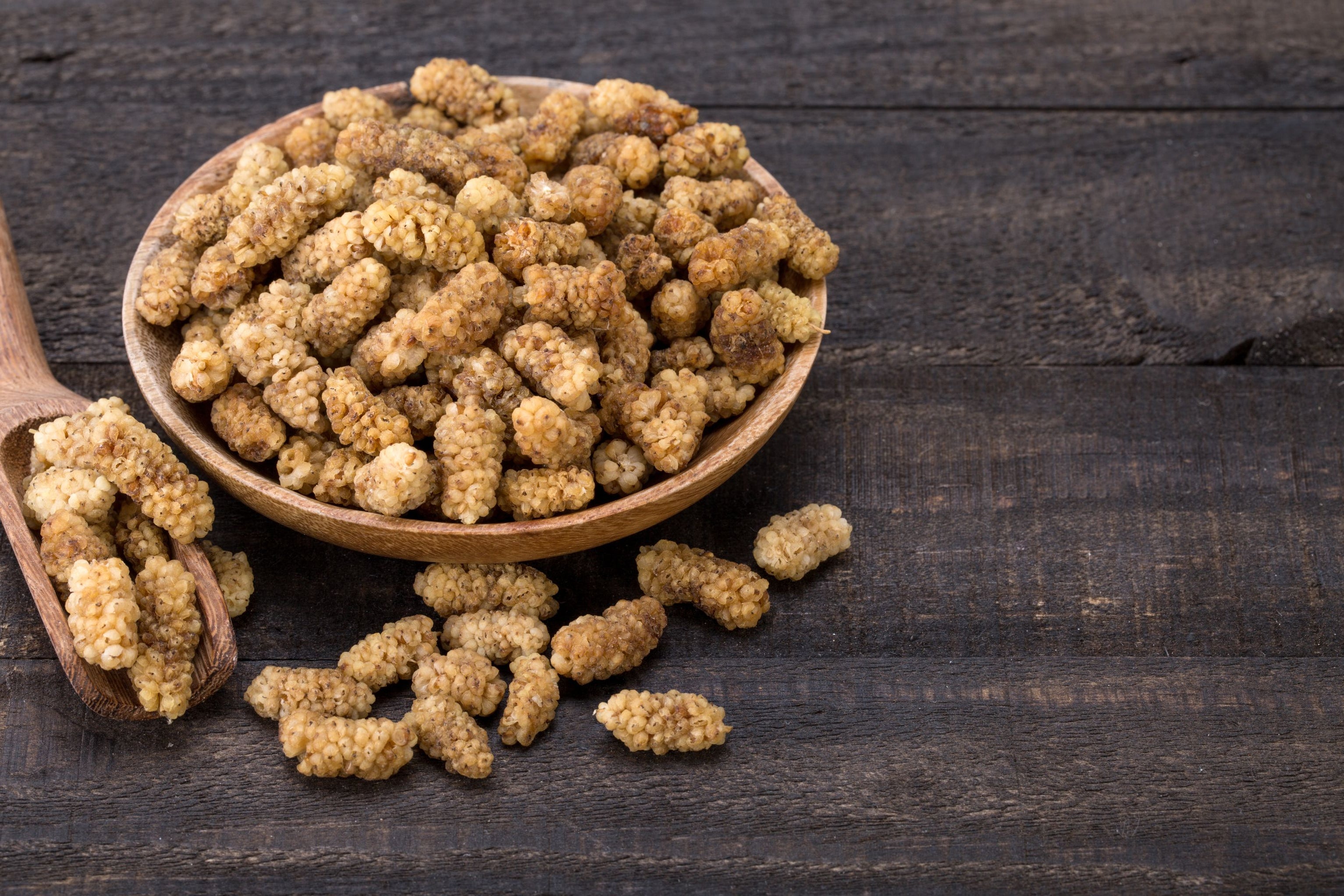 Organic Dried White Mulberries — Thames Organic